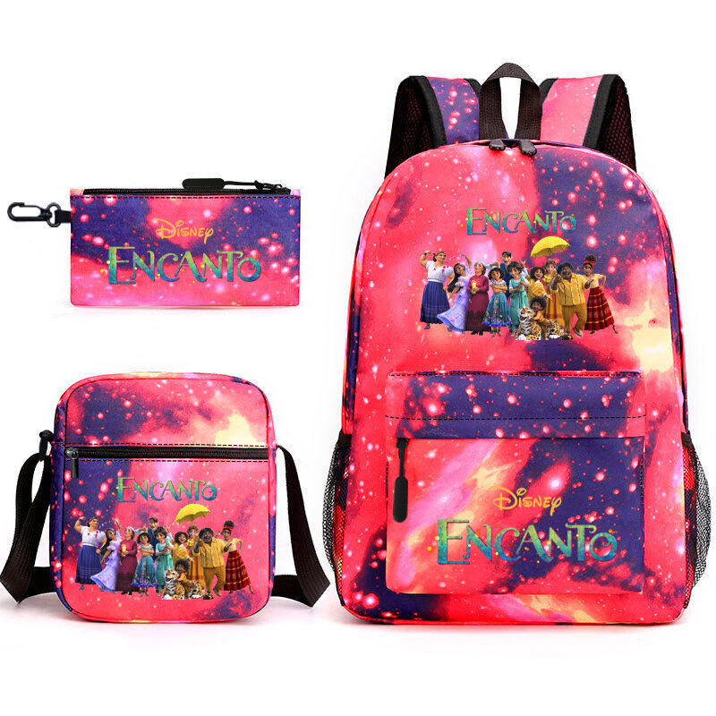 Spot Magic Full House Starry Sky Сумка для начальной школы Encanto Мультфильм Повседневный рюкзак Сумка на плечо Набор из трех предметов