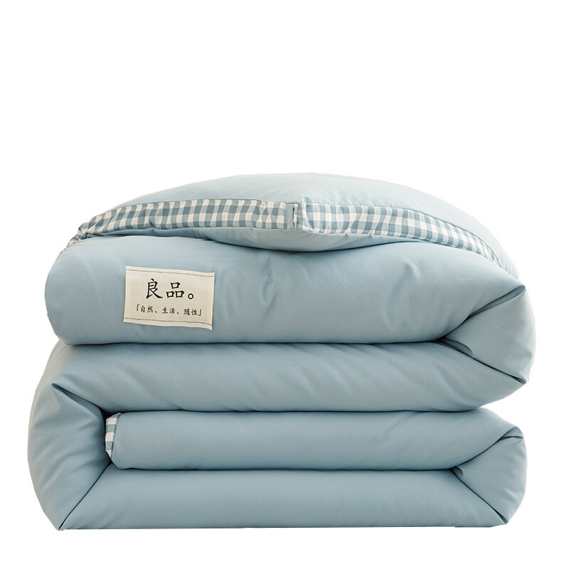 Одеяло LACASA из синтетического волокна, checkerboard-light blue, 200*230 cm, около 2 кг