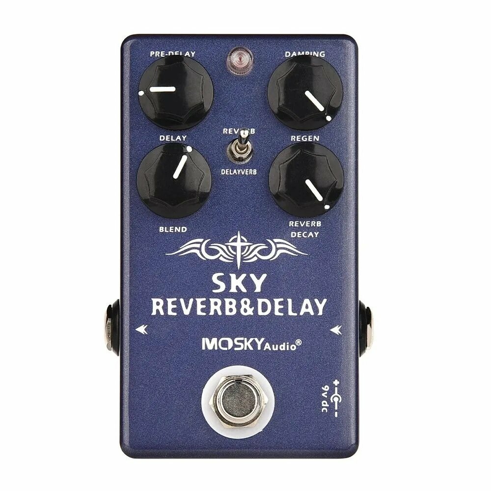Mosky SKY REVERB And DELAY 2 в 1 Цифровая педаль задержки гитарных эффектов Delay-Verb Reverb Guitar Effects Pedal True Bypass Guitar Accessories
