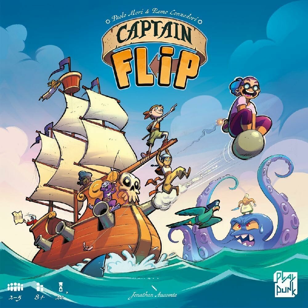 Карточная игра Captain Flip: стратегия и удача для 2-5 игроков, веселая игра для вечеринок и семьи