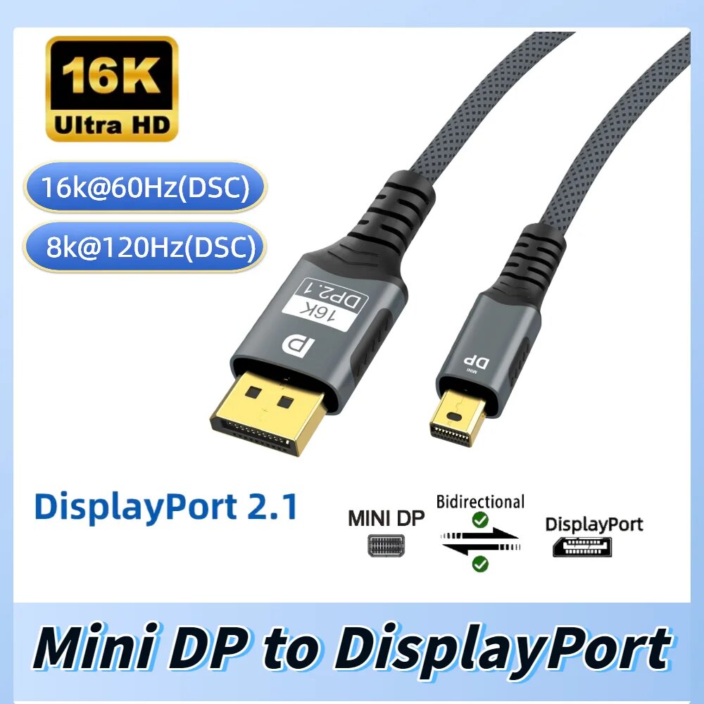 FDBOY кабель Mini DisplayPort-DP 16K