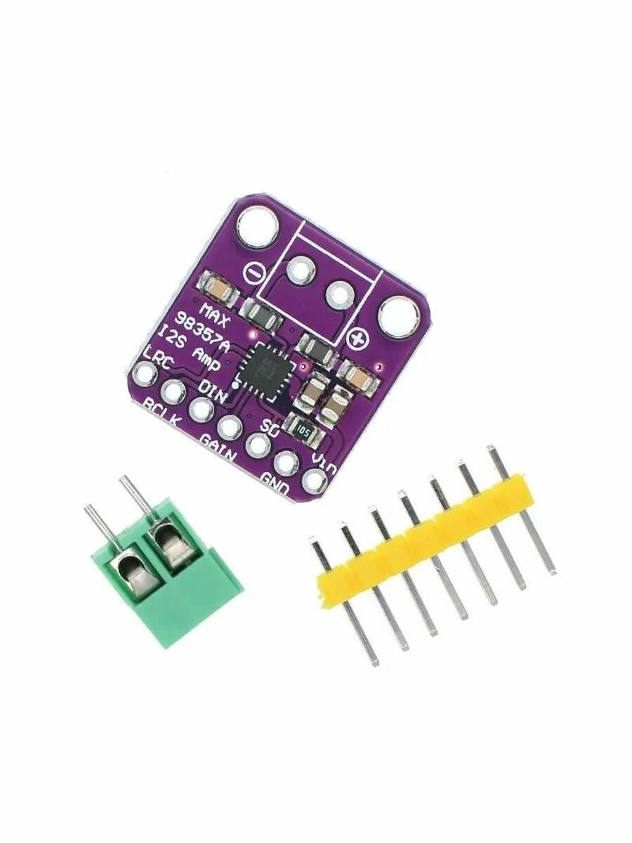 Модуль аудиоусилителя MAX98357 I2S 3 Вт Class-D, плата ЦАП-декодера без фильтра, для Raspberry Pi и Arduino