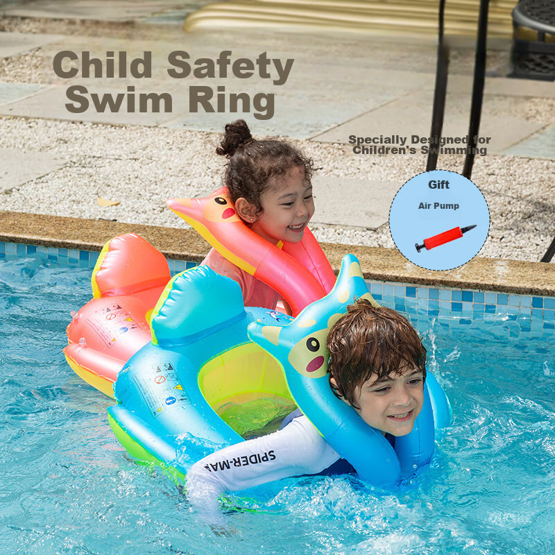 Детский спасательный круг Yonglebao с многокамерным надувом для детей 3-6 лет синий Цвет：Детский ремень безопасности