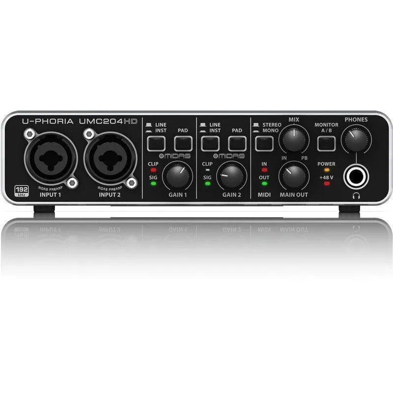 Аудиоинтерфейс Behringer UMC204HD — фото 1