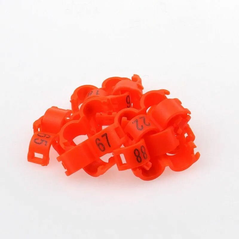 100шт. Меточные кольца для птиц 3мм Кольцо для канареек; Последовательные числа, с цифрами