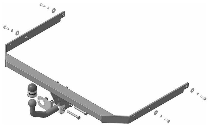 Фаркоп (тягово-сцепное устройство) Motodor на Форд Фокус седан 2004-2007