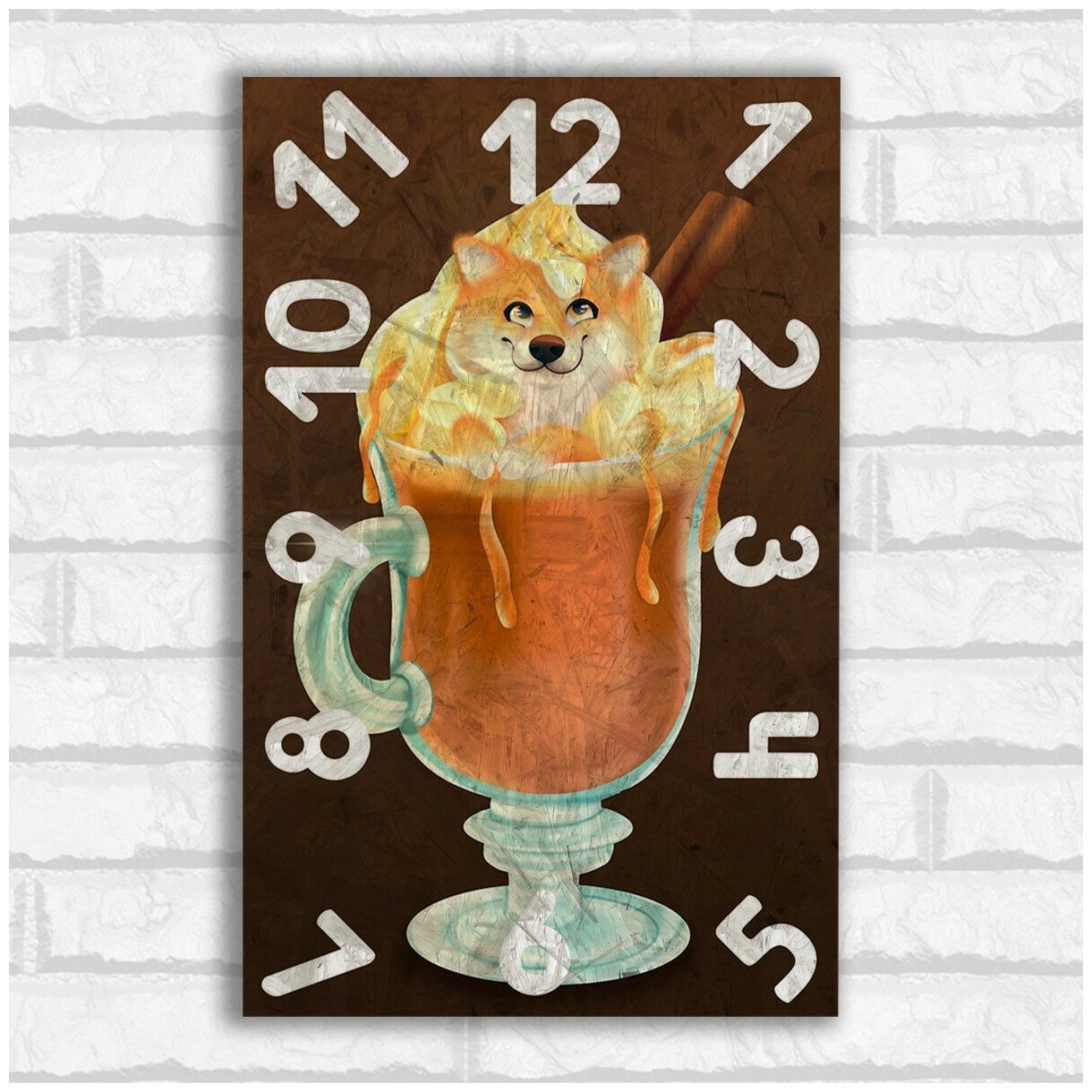 Настенные бесшумные часы ОСП животные доге собаки милота - 1025