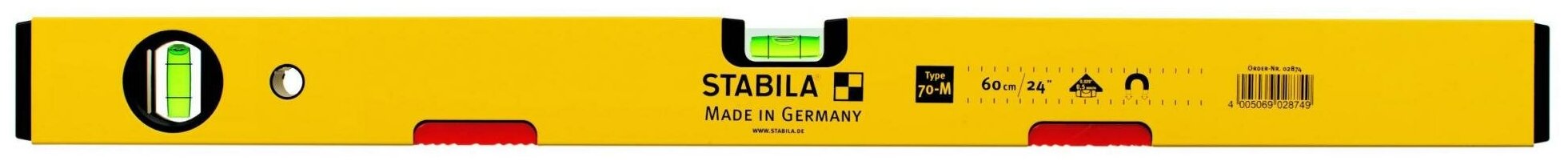 Уровень строительный магнитный 40 см STABILA 70M, 02872