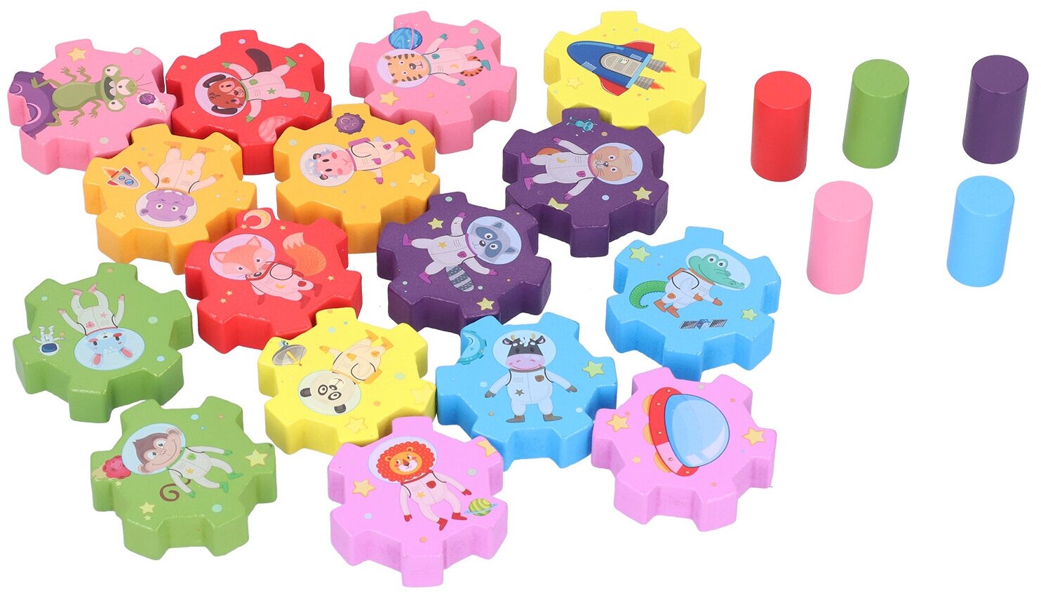 Зубчатые деревянные блоки, инженерная конструкция, развивающие