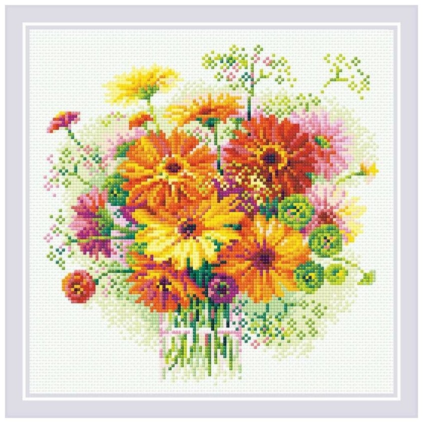 Набор алмазной мозаики Акварельные герберы АМ0054