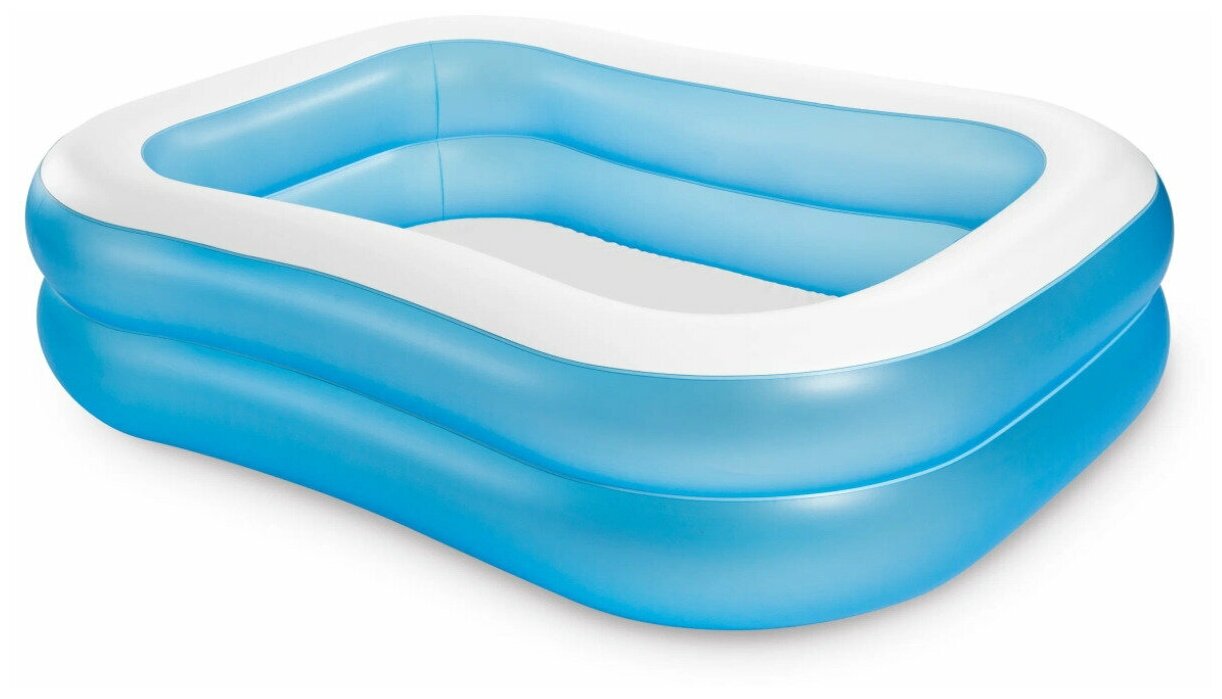Бассейн надувной прямоугольный 540л "Семейный", 203х152х48см INTEX