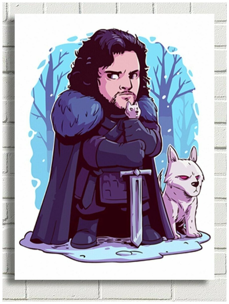 Картина по номерам сериал игра престолов (Джон Сноу) - 8824 В 30x40