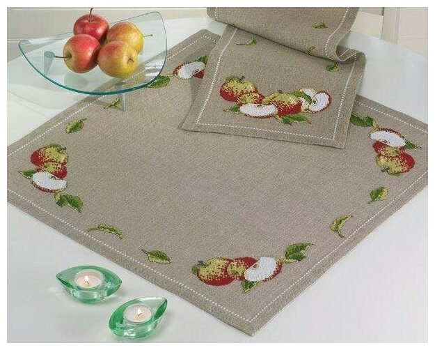 Набор для вышивания. Скатерть Яблоки 27-2770