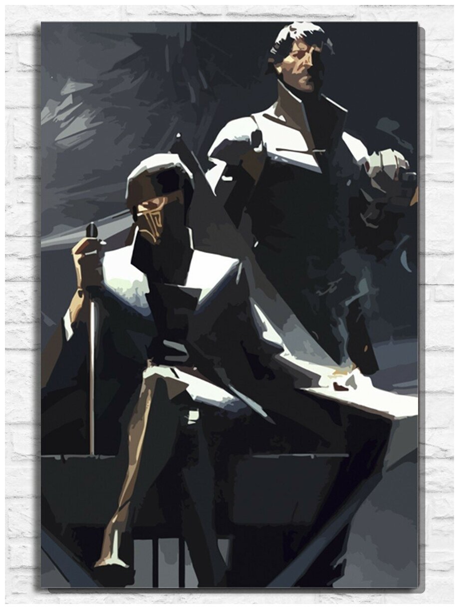Картина по номерам на холсте Игра Dishonored (PS 5, PS 4, PS 3, Xbox 360, Xbox ONE, PC, ios) - 9411 В 60x40