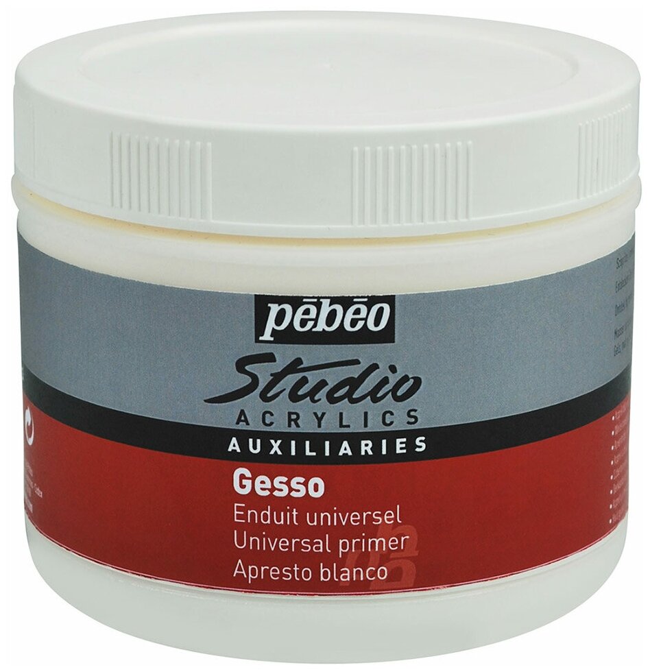 "PEBEO" Грунт акриловый Gesso Studio 500 мл 524100