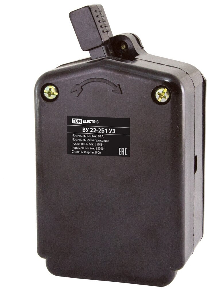 Выключатель путевой ВУ-22Т-2Б1 У3 20 А, без гашения дуги, IP20 TDM