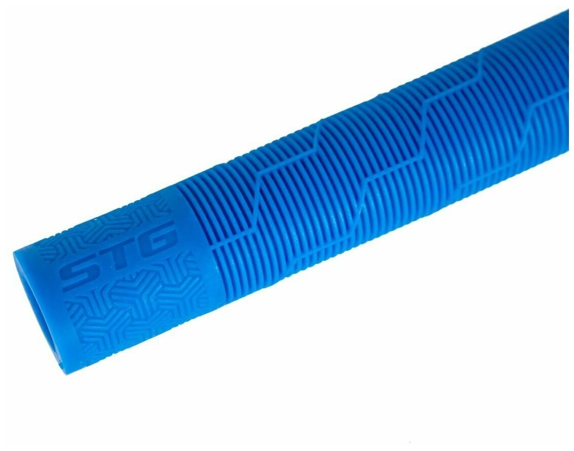 Грипсы STG "Gravity", каучук, диаметр крепления руля 22,2 мм, синие, 2 шт