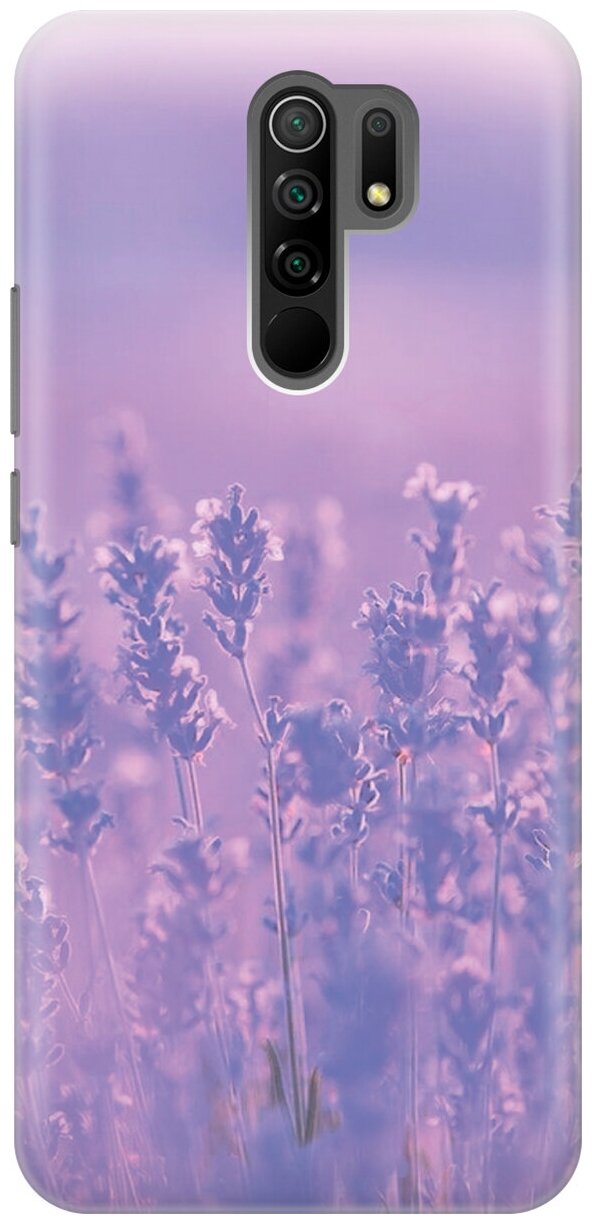 Силиконовый чехол Лавандовые поля на Xiaomi Redmi 9 / Сяоми Редми 9