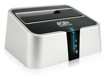 Док-станция для HDD AgeStar 3UBT2 SATA пластик, серебристый
