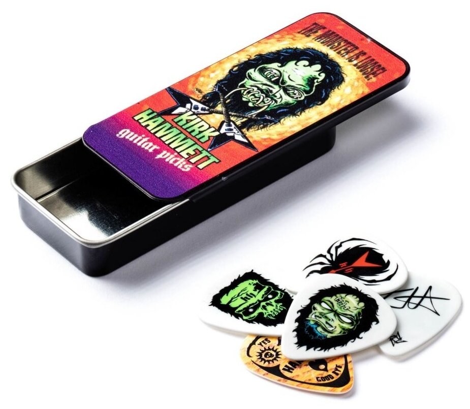 KH01T088 Kirk Hammett Медиаторы 6шт в коробочке