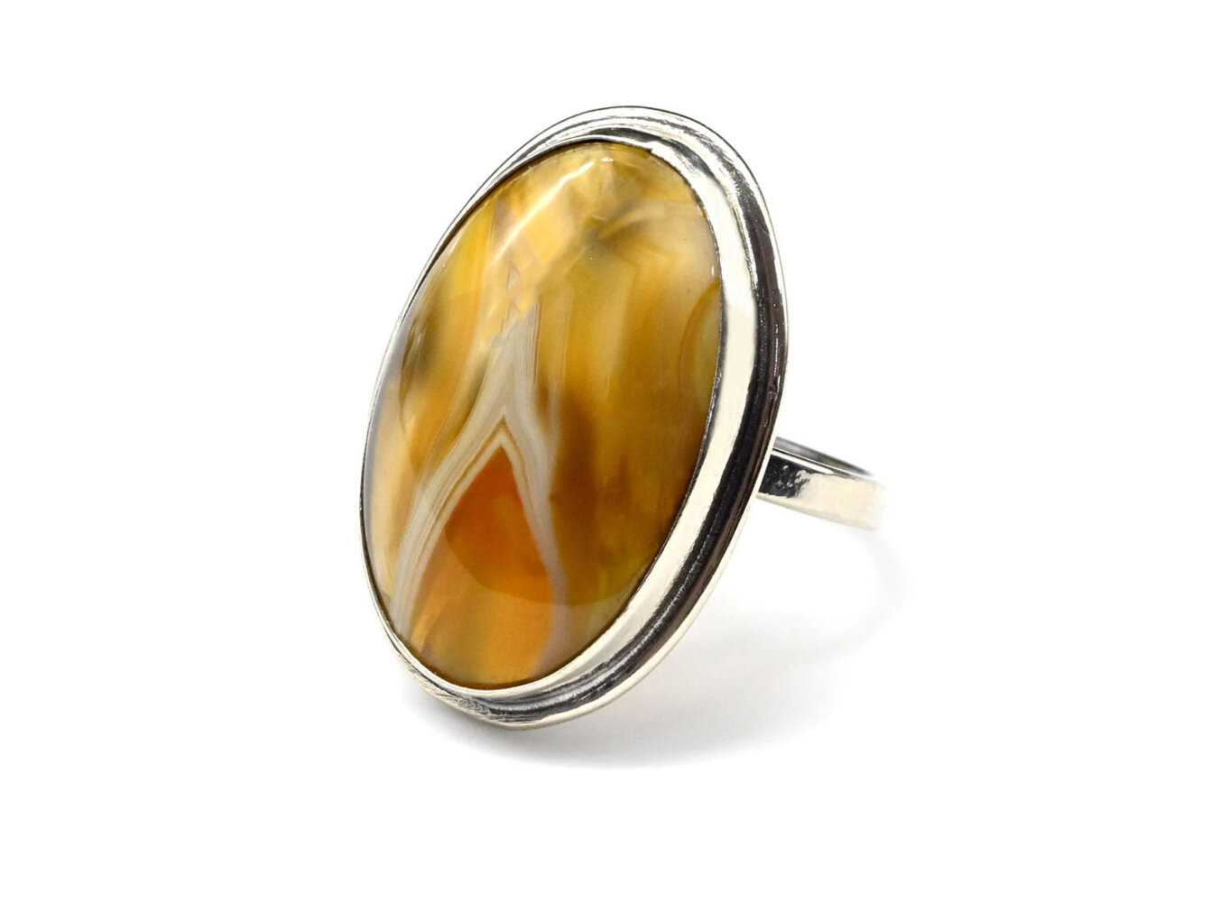 Кольцо, агат