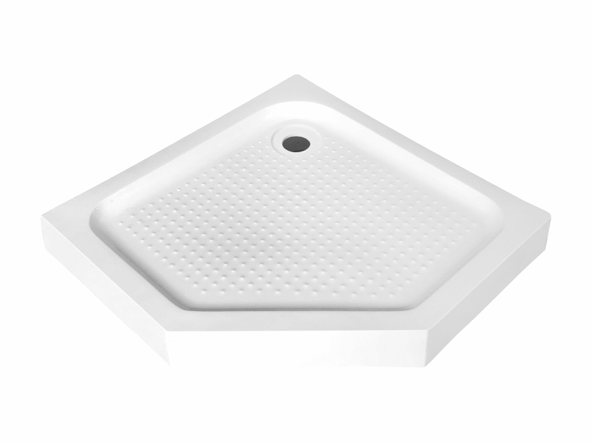 Душевой поддон S-710, трапеция, 90x90 см, антискользящее покрытие, белый