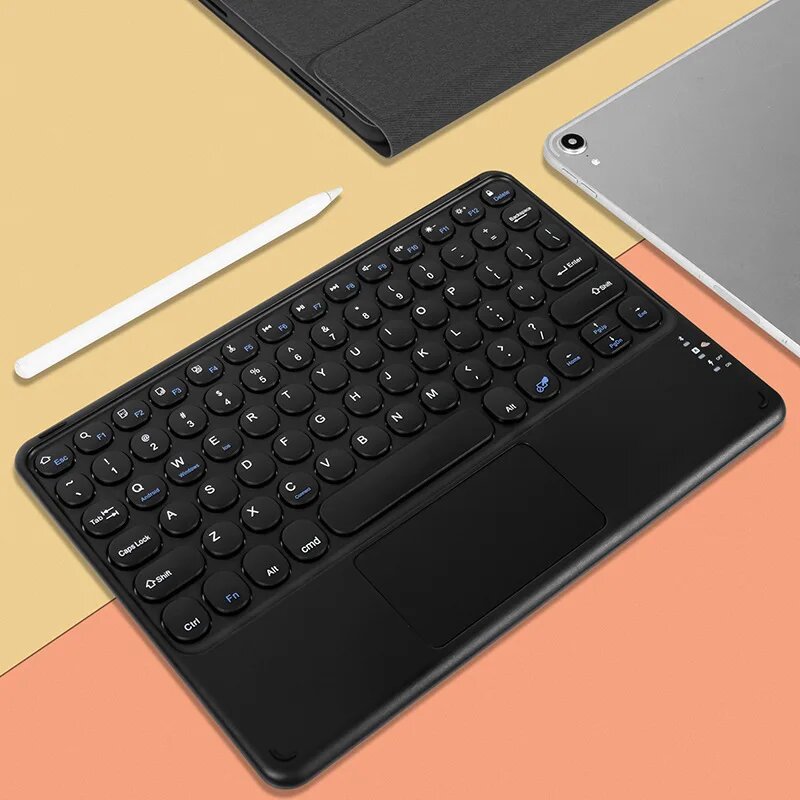 Беспроводная клавиатура с тачпадом HXSJ, Russian language, with touchpad