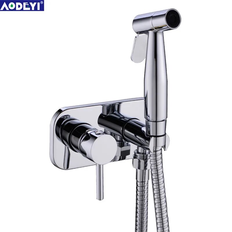 AODEYI Портативное биде ручной распылитель Chrome