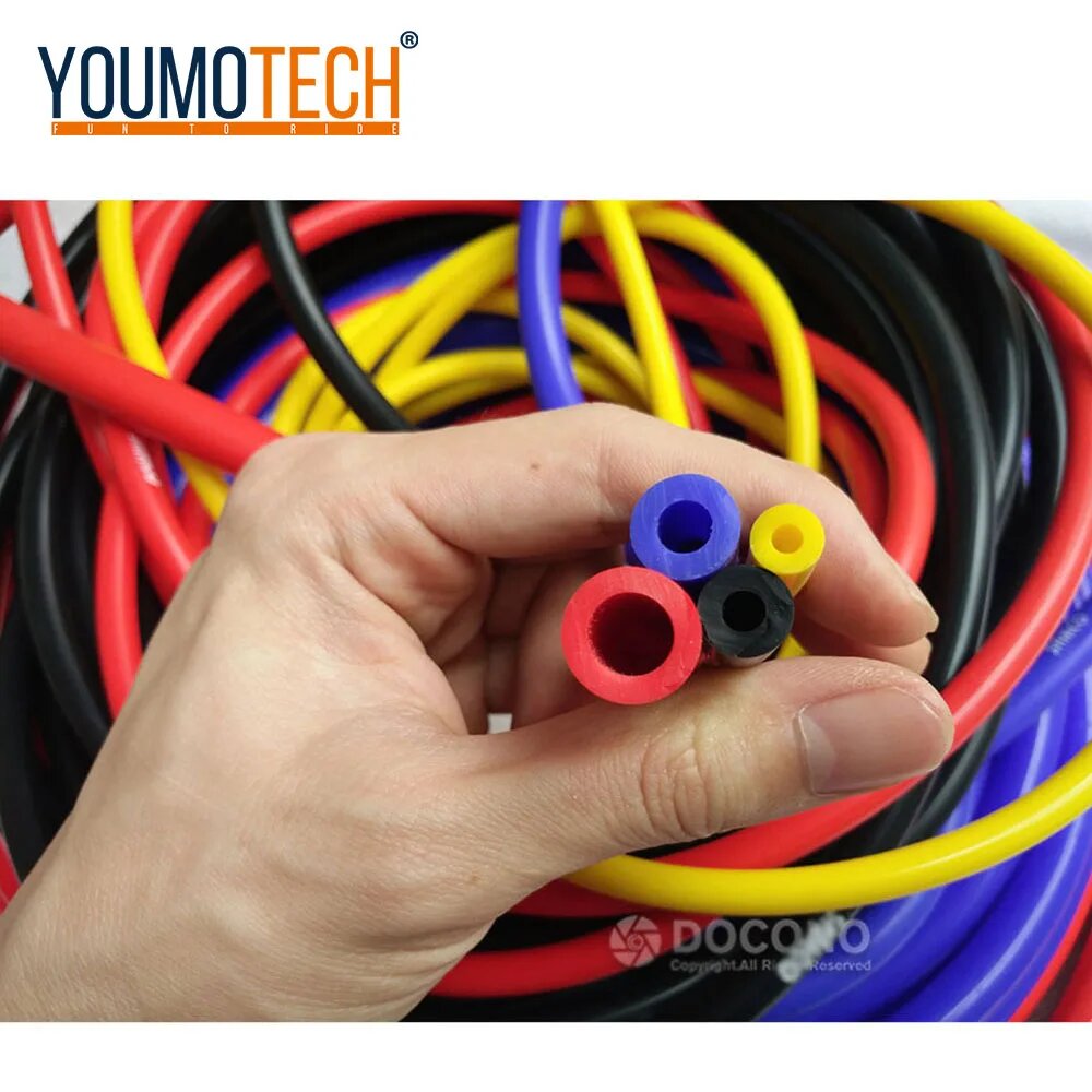 YOUMOTECH силиконовый вакуумный шланг 5 м 3/4/6/8 мм ID 6mm Blue