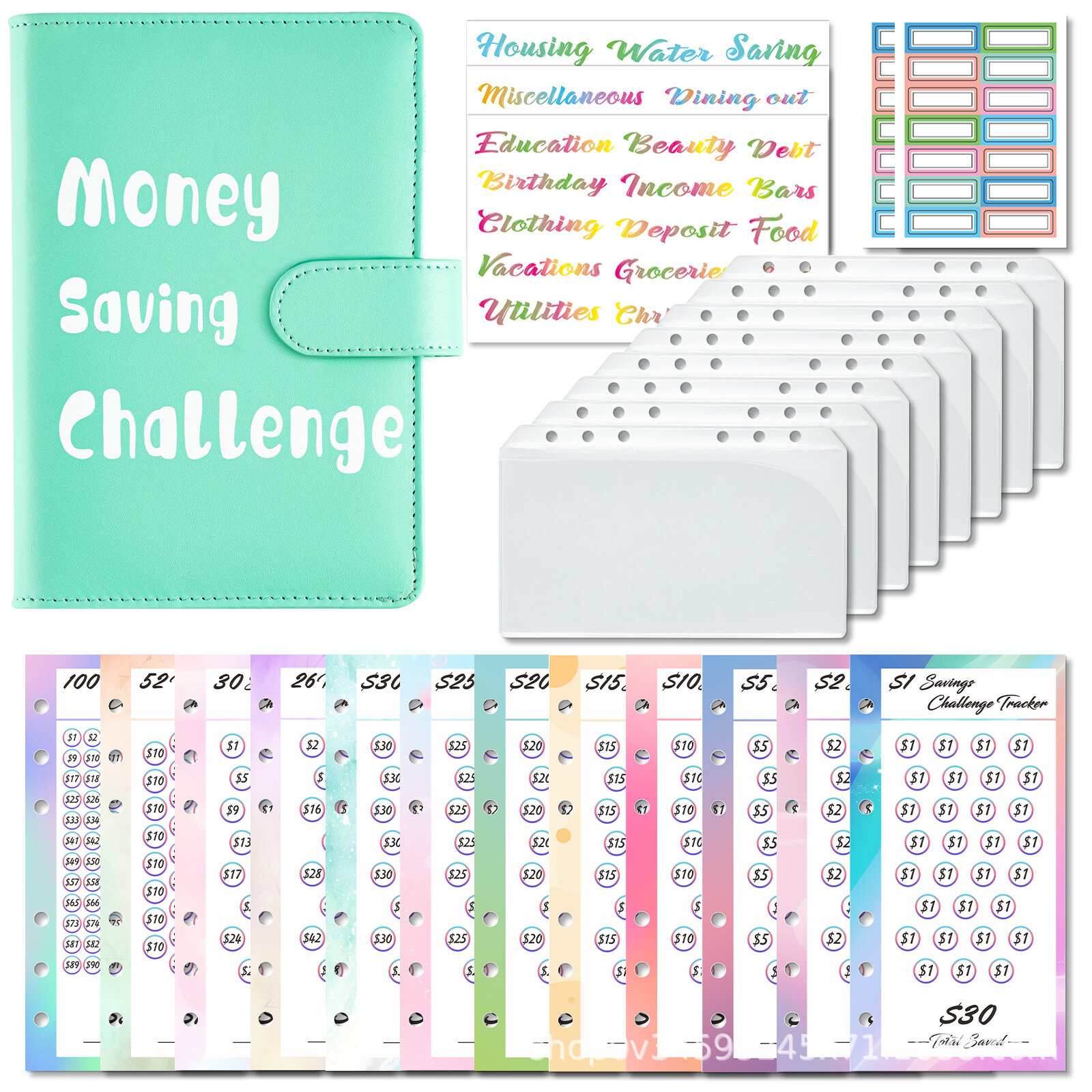 Руководство по экономии денег, формат А6, на отрывных листах, от Amazon