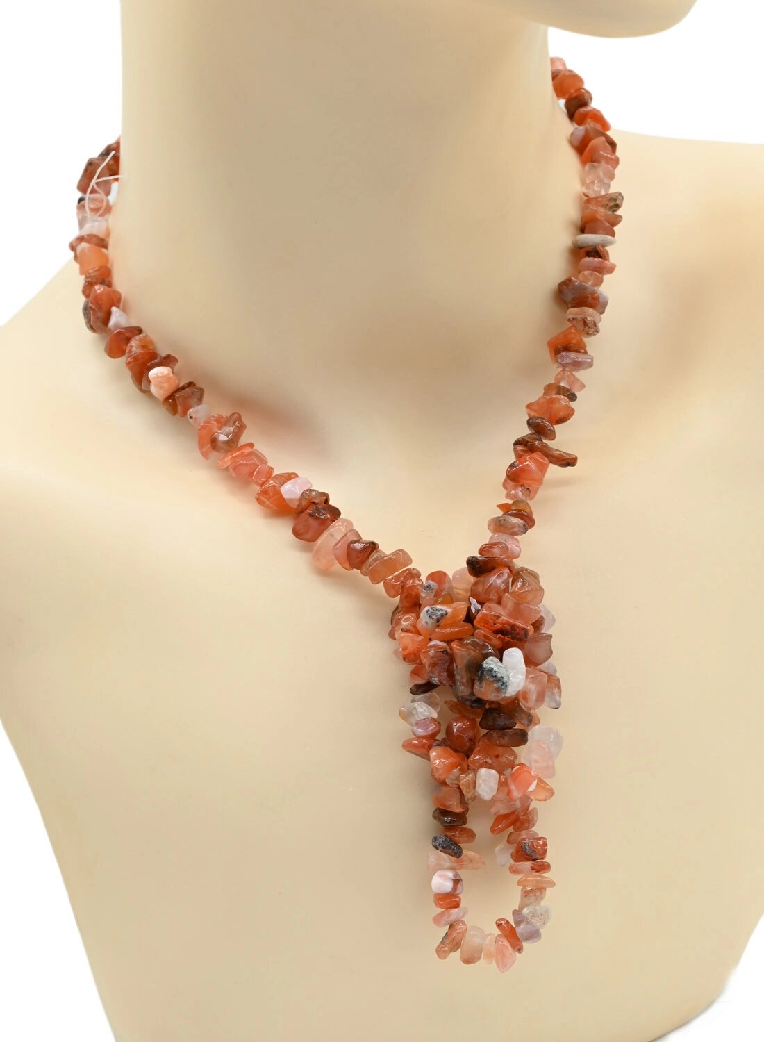 Бусы, сердолик