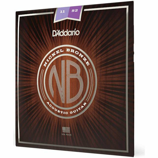 Струны D`ADDARIO NB1152 струны для акустической гитары Nickel Bronze 11-52 NB1152/DNT-45230 NB1152 акуст. гит.11-52 DADDARIO