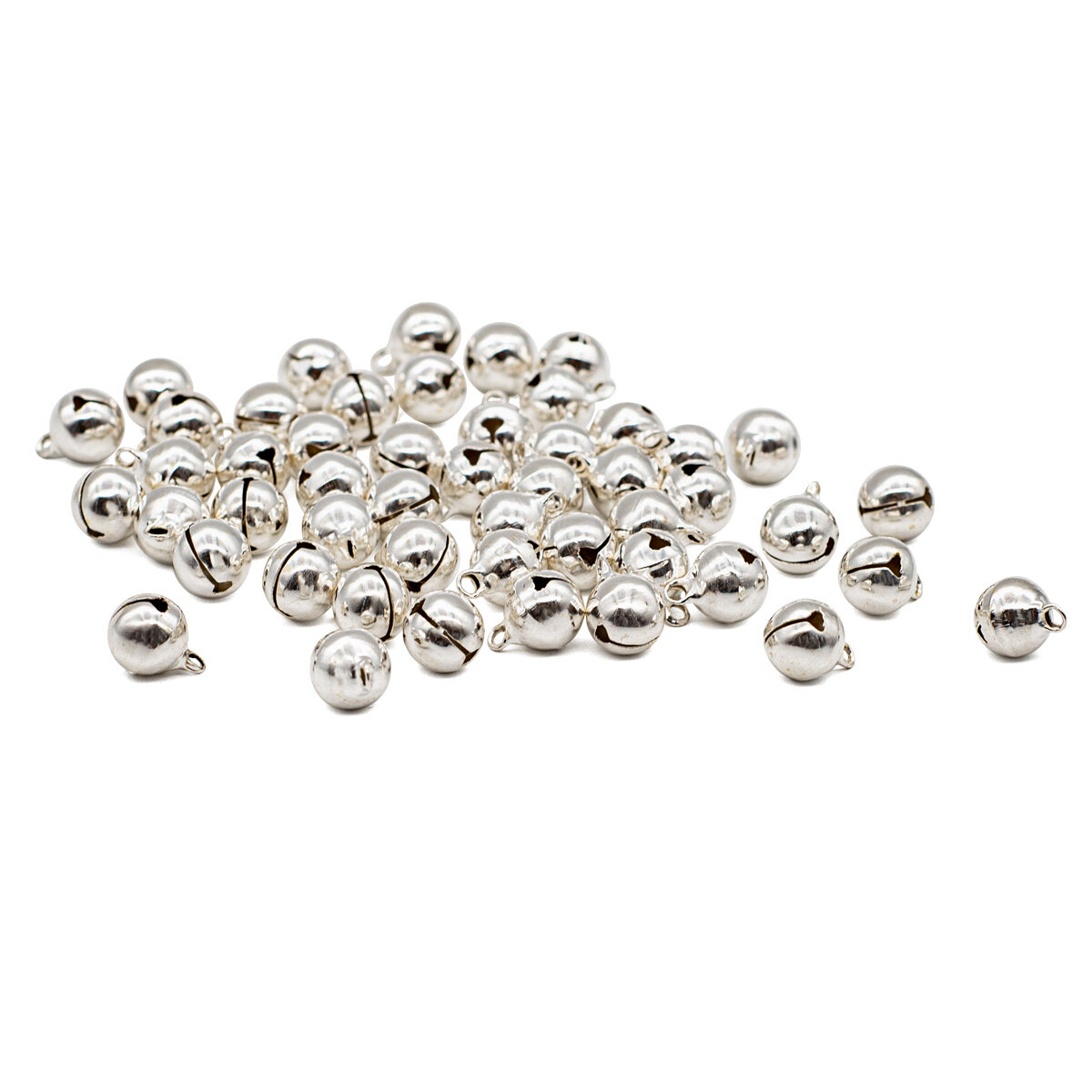 Бубенчик, металл, 10 мм, упак./50 шт, Astra&Craft (серебро)