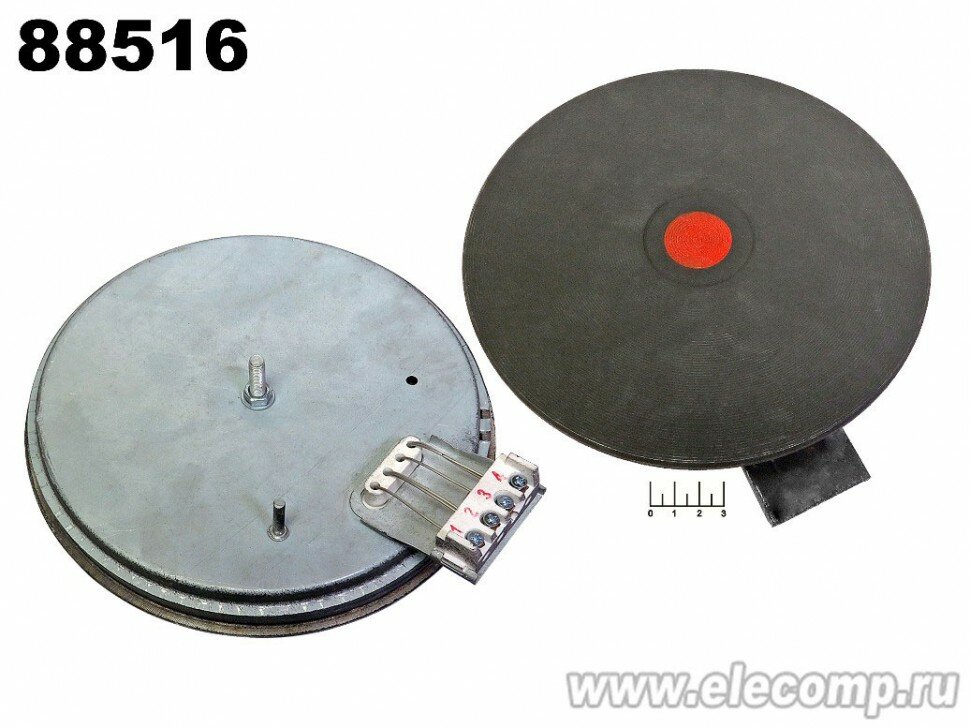 Конфорка для электроплиты 2000W 180мм (без обода)