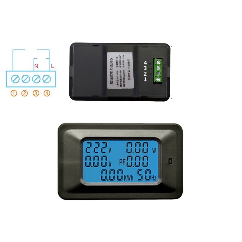 Вольтметр, амперметр, ваттметр, счетчик цифровой ТИП2