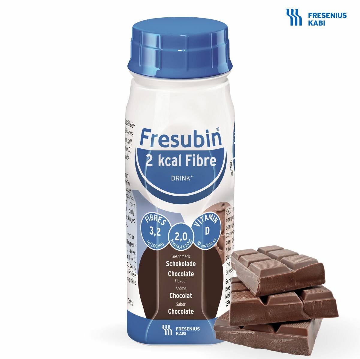 Фрезубин / Fresubin напиток 2 ккал с пищевыми волокнами, 200 мл. со вкусом шоколада