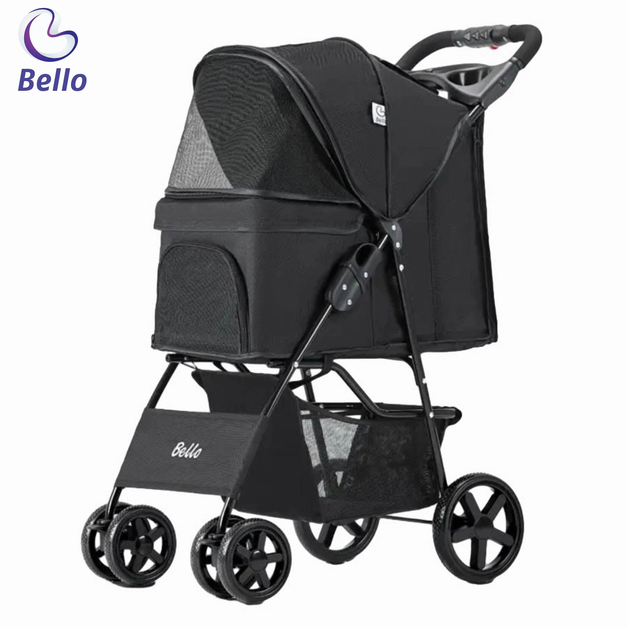 Прогулочная коляска для кошек Bello, не съемная, нагрузка до 12 кг