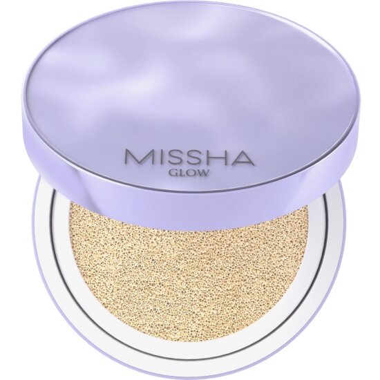 Тональный кушон Missha Glow Layering Fit Cushion c антивозрастной сывороткой, тон 17 ivory