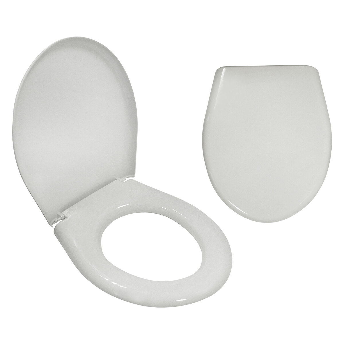 Сиденье для унитаза ИнкоЭр "Универсал", белое, с крышкой, полипропилен