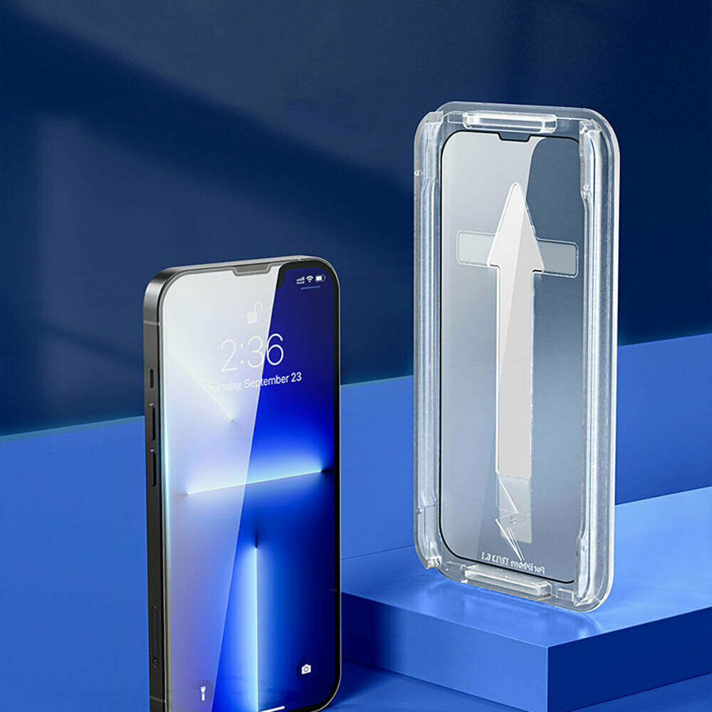 Защитное стекло для iPhone 14/13 Pro/13 (6.1"), Recci HD Tempered Glass 9H/2.5D, Толщина 0.33 mm, 2 шт. + Инструмент