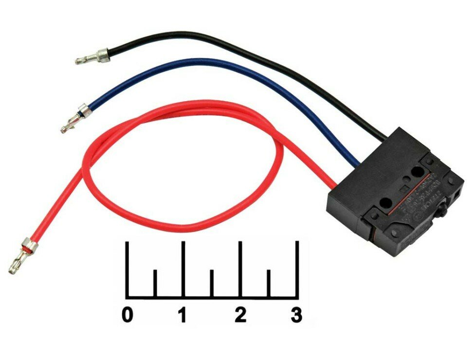 Кнопка тактовая влагозащищенная на проводе O25W-P2M-38 (S2137) OMR