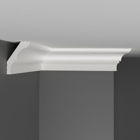 Плинтус Потолочный Гладкий Decomaster D112ДМ В55хШ39хД2000 мм / Декомастер.