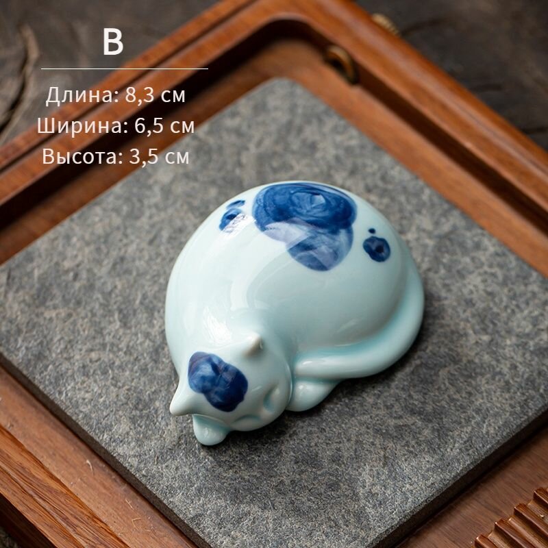 Фигурки для чайной церемонии милые котята для украшения дома и создания уюта