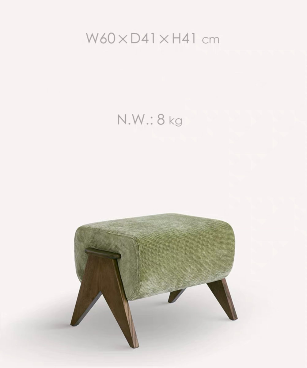 Интерьерная банкетка Poulaud (60см / бледно-зеленый)