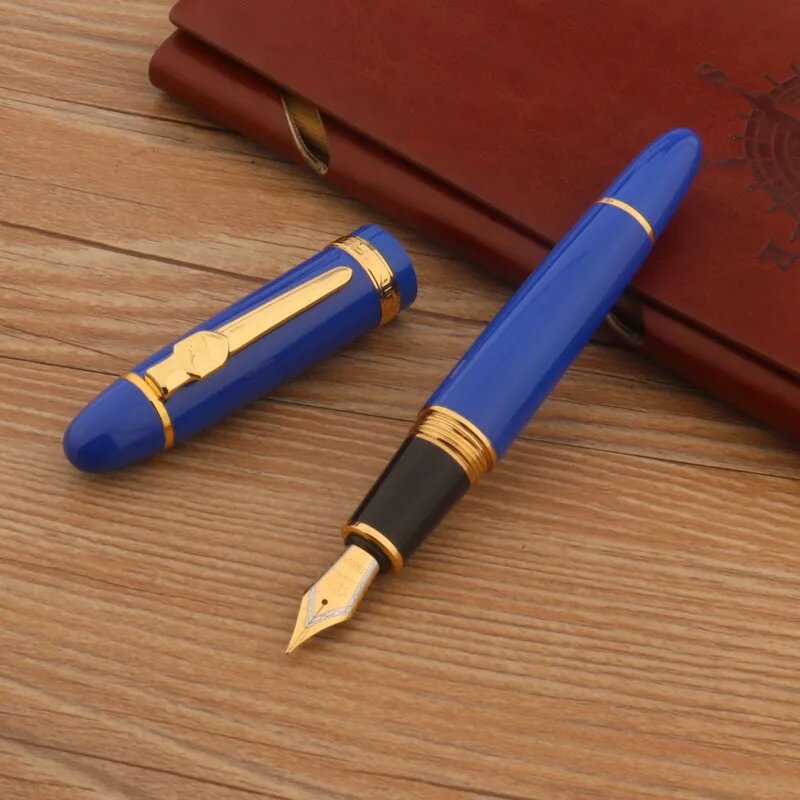 JINHAO 159 перьевая ручка золотая Темно-синий, М, Синий