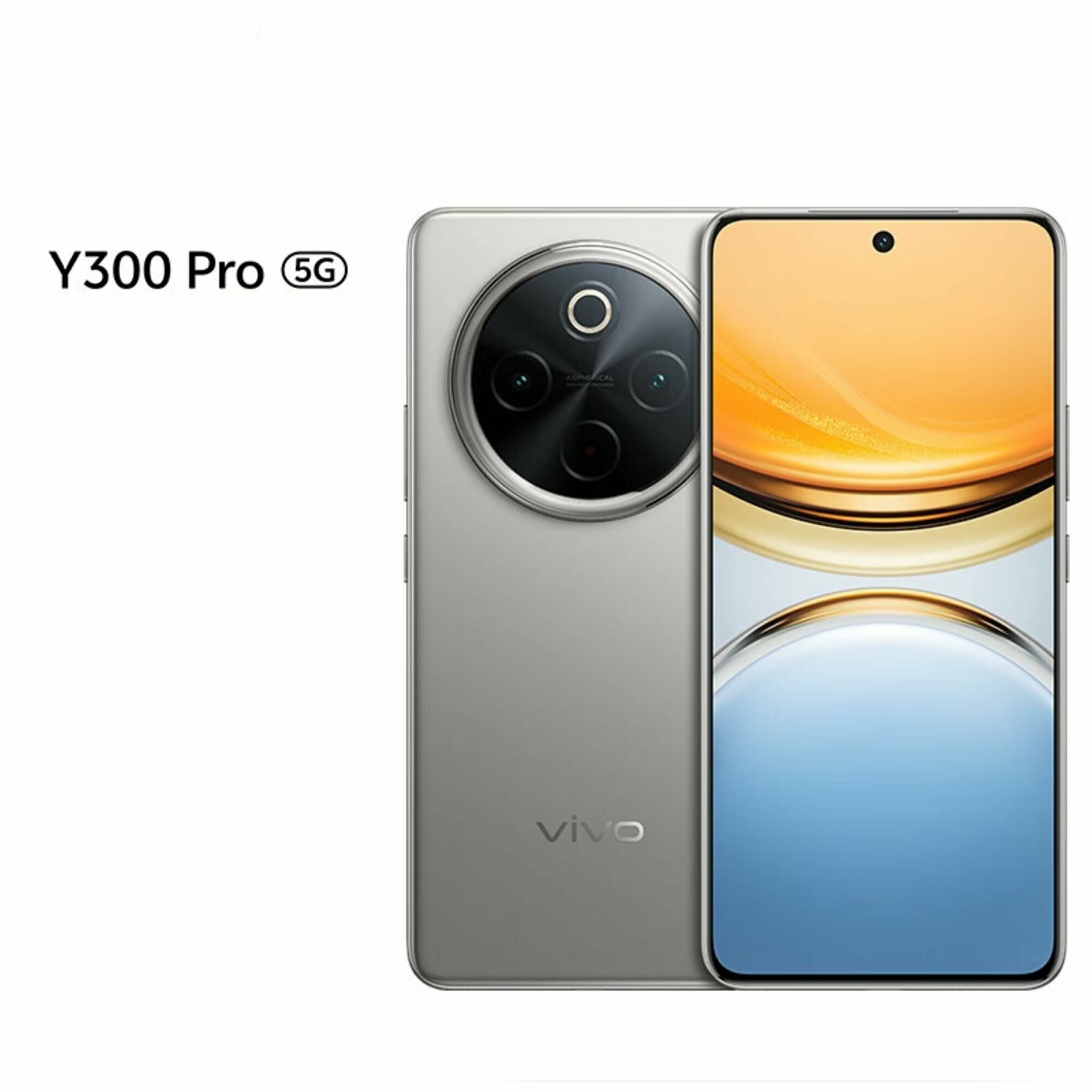 Смартфон Vivo Y300 Pro (CN), основная камера 50 миллионов, 8 ГБ + 128 ГБ, цвет титан