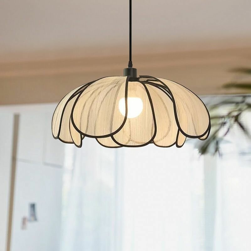 Люстра в стиле ретро с лепестками в скандинавском стиле,1,1,12, бежевый,500