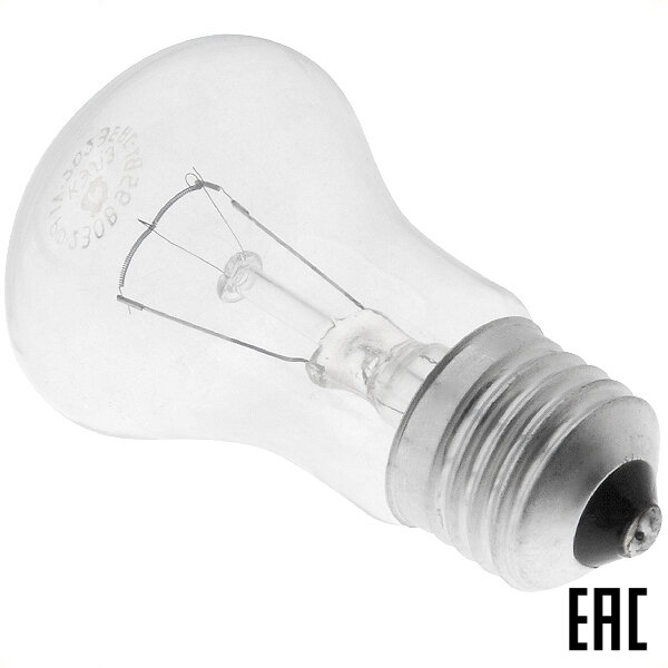 Лампа (грибок) накаливания прозрачная 95Вт ЛОН М50 230-95 Е27 кэлз (20 шт. в комплекте)