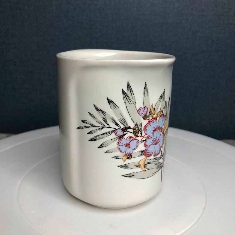 Молочник винтажный, Бугульминский ФЗ "дружная семья",200мл, фарфор, ручная роспись