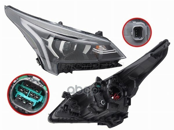 Фара Kia Rio 20-22 / Rio X-Line 20-22 (Справа/ ДХО/ С электрокорректором/ Линза) Sat арт. ST-223-11R20DR